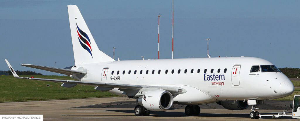 Announcement: Delivery of 1 Embraer E170 to Eastern Airways